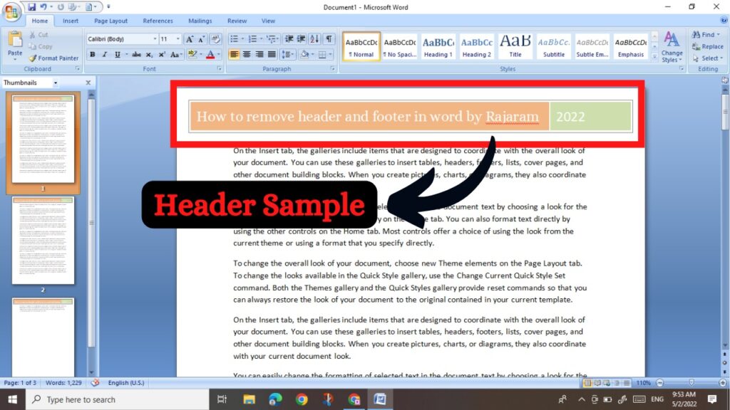 Header And Footer Remove Kaise Kare In Hindi How To Remove Header And 