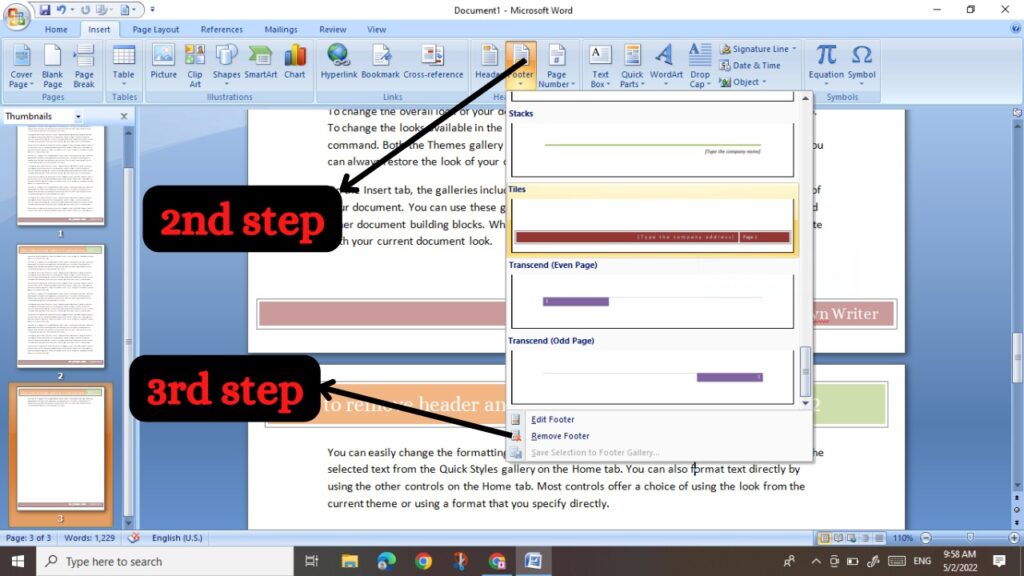 Header And Footer Remove Kaise Kare In Hindi How To Remove Header And 
